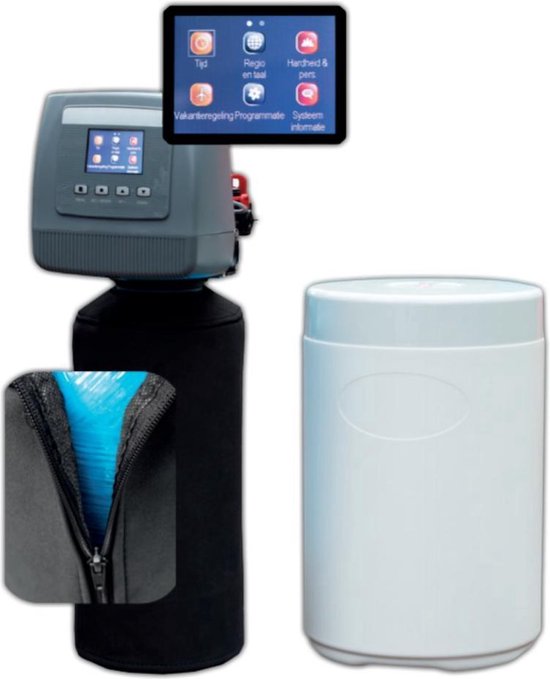Tanaro Aquamono waterontharder 4.5 liter (1-3 personen) met los zoutvat ...
