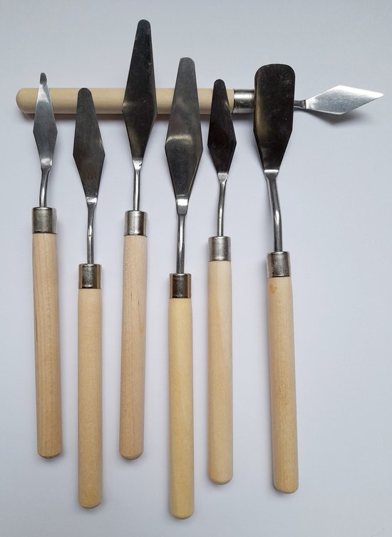 Schilderpaletmessen - 7 stuks - schildersmes - verf spatel - paletmes | bol