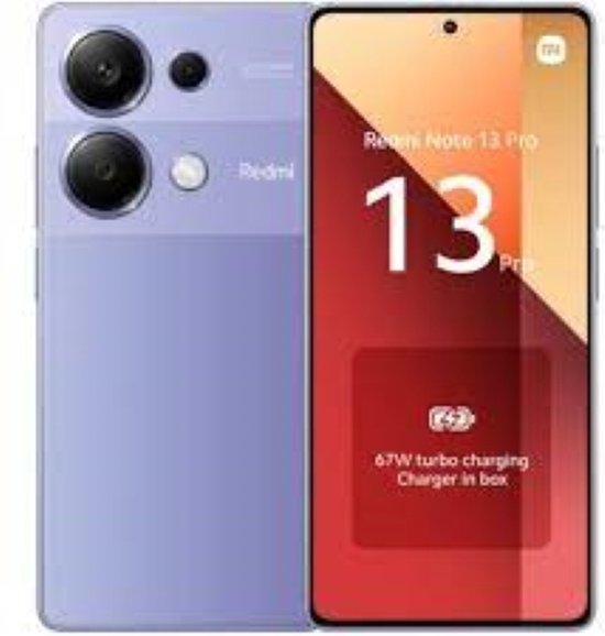 Xiaomi Redmi Note 13 Pro 5G Dual Sim 8/256GB Aurora Purple | bol