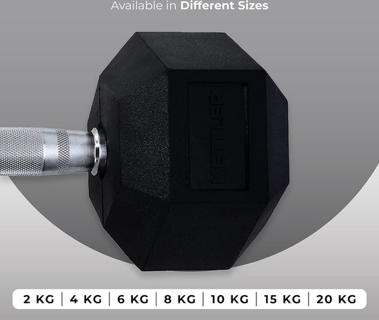 ab. Hexagonal Dumbbell for Exercise/Fitness at Home/Gym (20kg / 44LB x ...