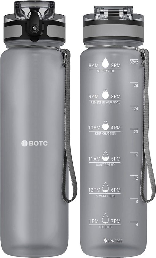 BOTC Waterfles - 1000ml - BPA vrij - Tritan - Waterfles met ...