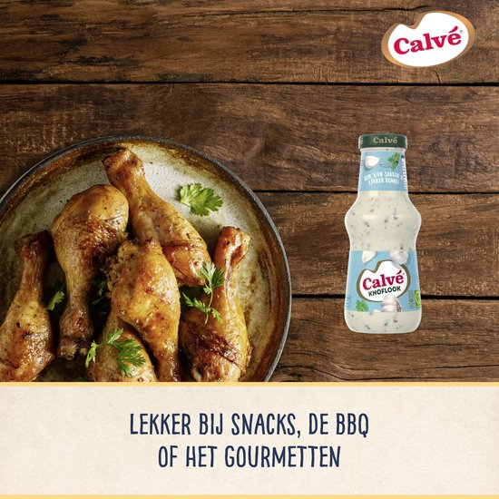 Calvé Saus - Knoflook - lekker bij al je snacks, de barbecue of bij het ...