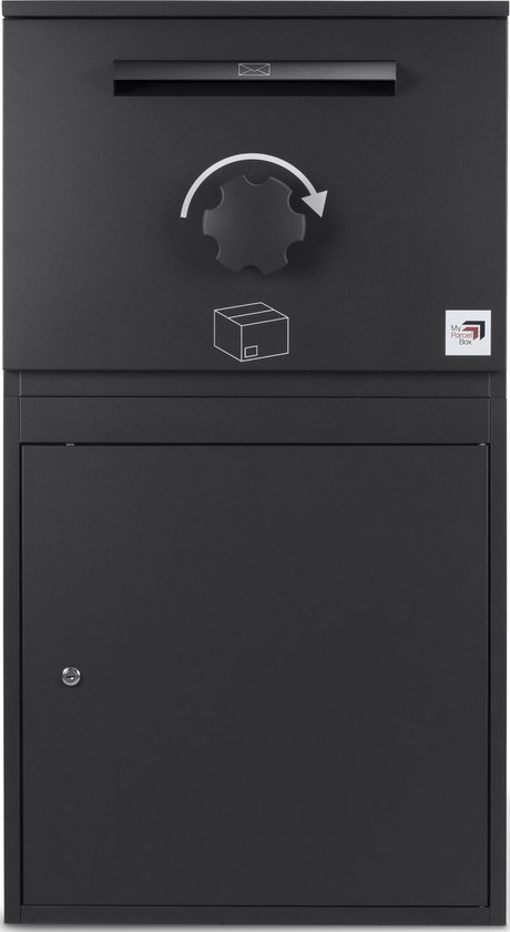 My Parcel Box Flat Zwart XXL - Pakketbrievenbus - Pakketbox ...