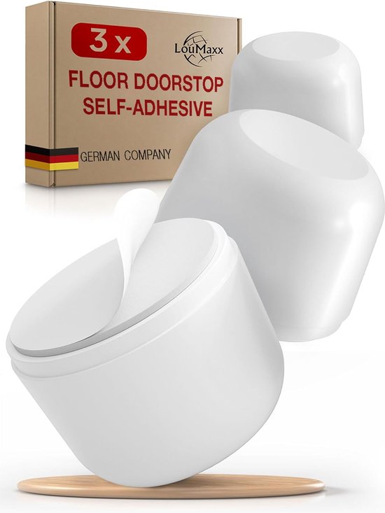 deurstopper Deurstopper vloer zelfklevend van rubber - set van 3 stuks ...