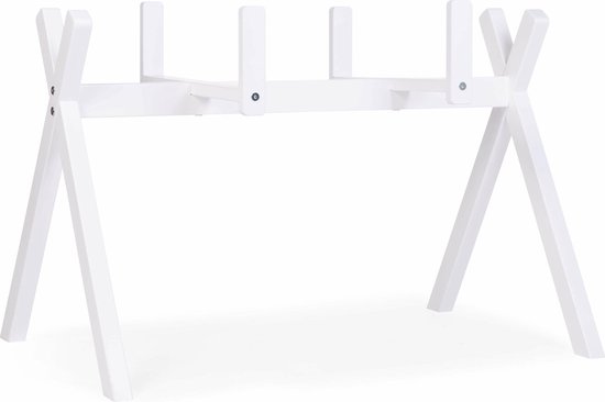 Tipi Staander Voor Moses Mand + Baby Gym - Hout - Wit | bol