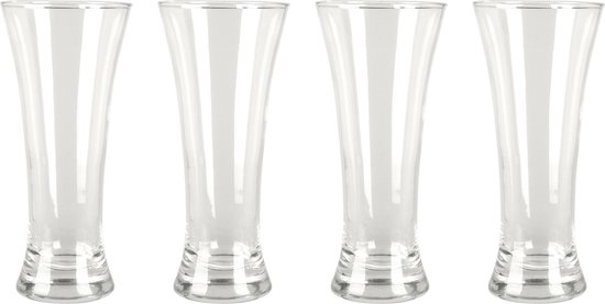 Excellent Houseware Bierglazen - 4x - 320 ml/0,32L - glas - drinkglazen | bol