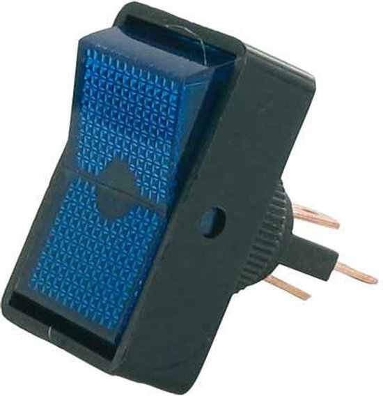 Wip schakelaar aan – uit blauw 12V 16A Ø 15 mm | bol