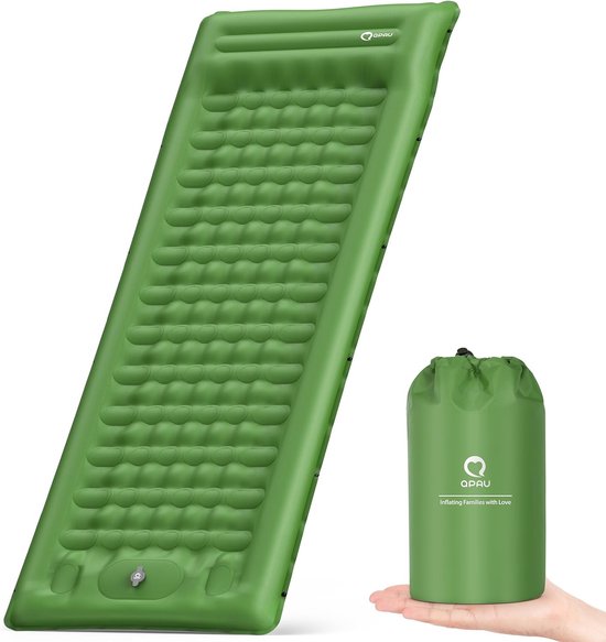 Camping isomat, zelfopblazend met voetpomp, 12 cm ultra-dik, verbeterde ...