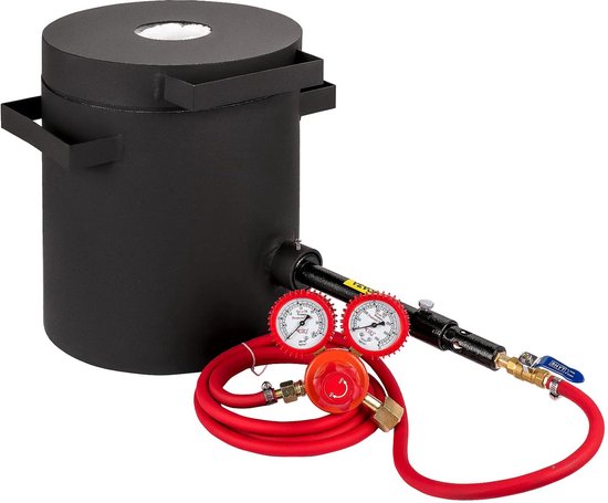 Vevor - Smeltoven - 10Kg - 350Psi - 10min - Grafietsmeltkroes - Zwart | bol