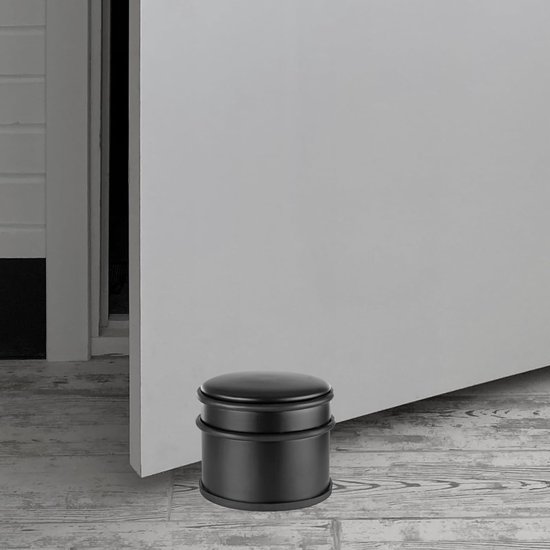 Design deurstopper, zwart, massief, deurstopper vloer zwaar, 1,2 kg ...