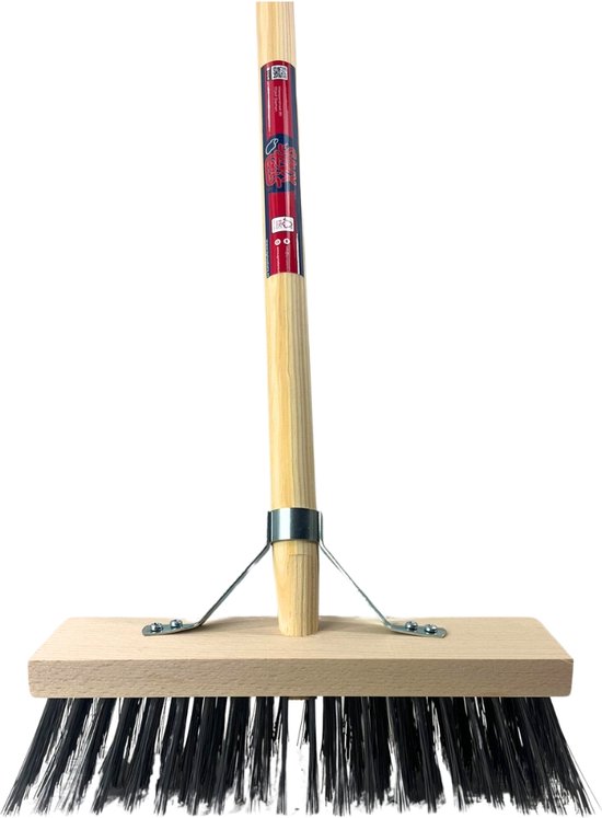 Synx Tools Staaldraad bezem - Buitenbezem met steel - 150 cm | bol