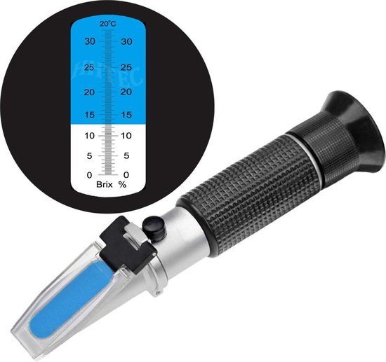 Refractometer - Alcoholmeter - Refractometer Suikerwaarde - Refractometer Alcohol | bol