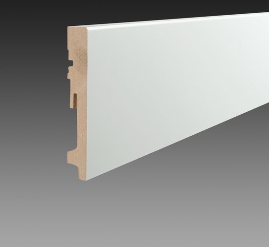 Classic robuust 18x120mm - 5 stuks x 2,4m¹ -MDF Modern - Plint - Wit ...