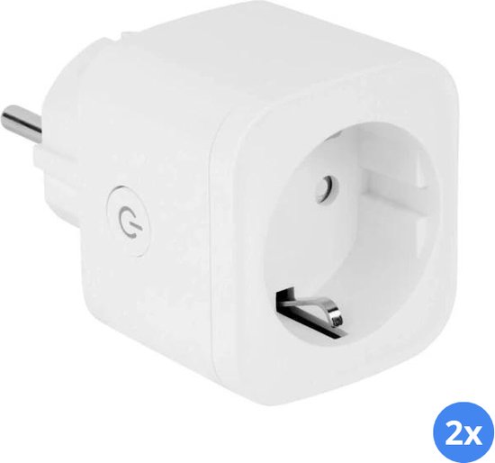Tuya slimme stekker enkel - Voordeelset van 2 stuks - Smart plug met ...