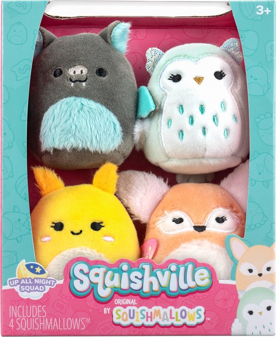 Squishville 4-Pack Up All Night Squad | bol