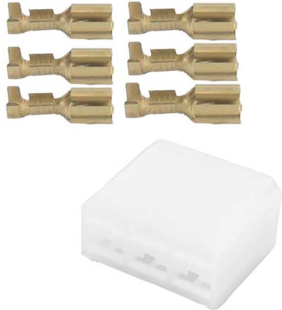 6 polig male connector set | bol