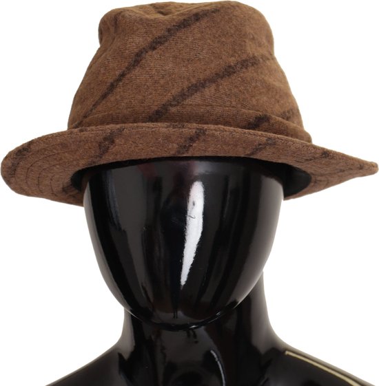 Wool Felt Hat Brown Striped Model Wo | bol