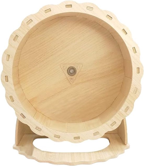 Houten loopfiets voor kleine dieren 21 cm met Belvanr Hamsterwiel | bol