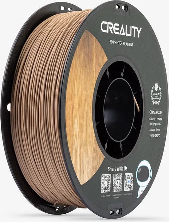 CREALITY CR-PLA FILAMENT - 1.75 MM - 1 KG - WOOD | bol