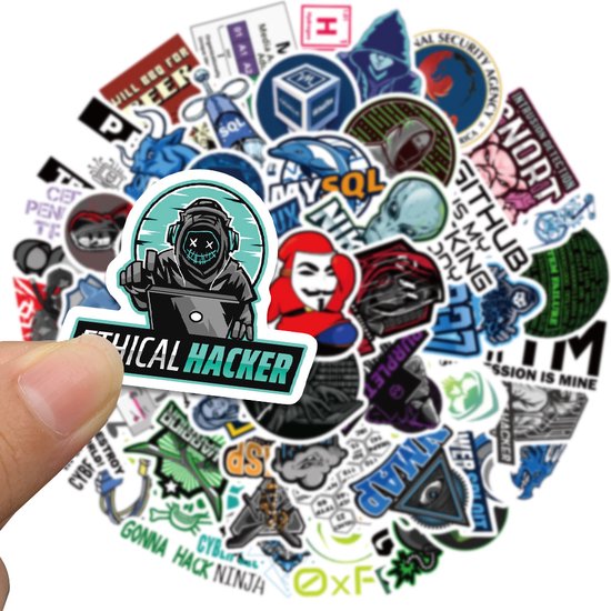 Hacker Stickers 50 Stuks - Luxe Stickers - Skateboard Stikers - Laptop ...