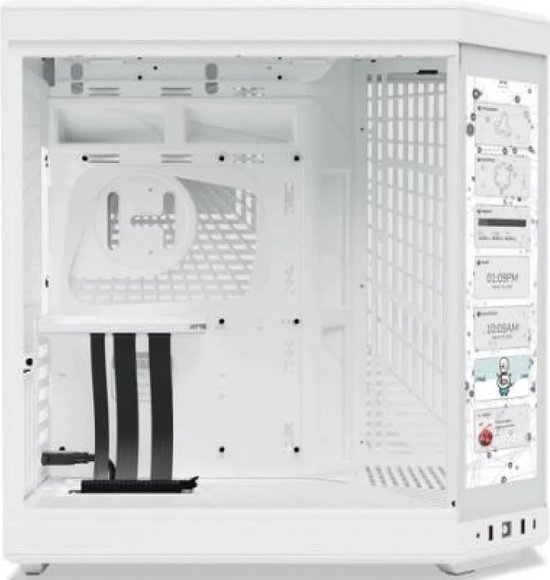 Hyte Y70 Touch Snow White - Midtowermodel - ATX - wit | bol