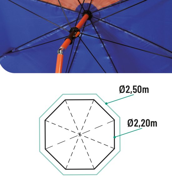 Colmic Umbrella with Tent 2.50m | bol