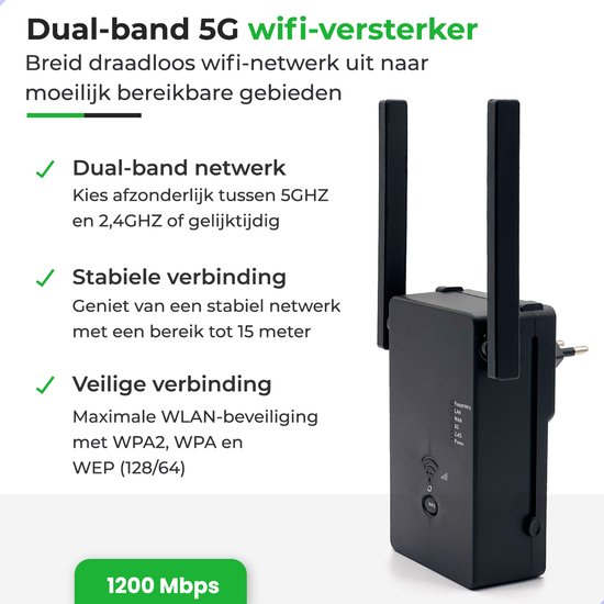WiFi Versterker - Stopcontact - Repeater - Booster - Draadloos ...