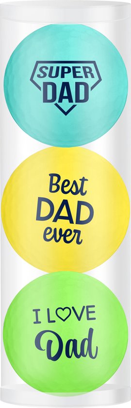 Golfballen Gift Set Best Dad 3 Ballen | bol