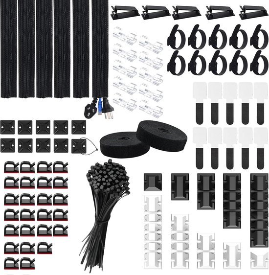 Kabel-organizer set met 188 stuks kabelopbergaccessoires Kabel ...