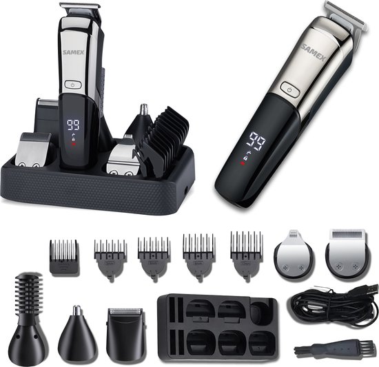 SAMEX - 6 in 1 Scheerset - Haar Trimmer - Neus Trimmer - Trimmer Baard ...