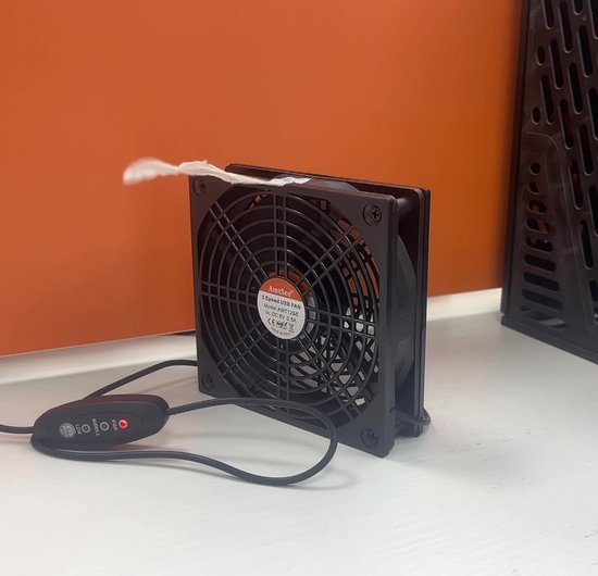 Amtsee USB Ventilator - 120mm PC Casefan - 3 instelbare snelheden - 5V ...