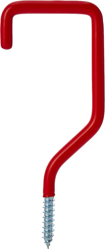 Bulk Hardware BH00900 gereedschapshaken met kunststof coating - rood ...