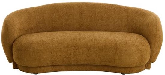 Light & Living Organische Bank Uvita - Chenille - Okergeel | bol