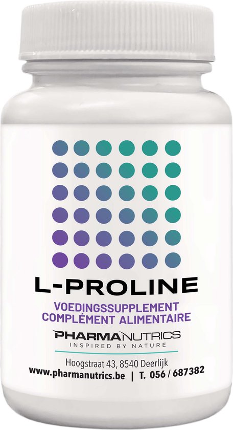 L-PROLINE 60 V-CAPS PHARMANUTRICS//HUID//COLLAGEEN//AMINOZUUR ...