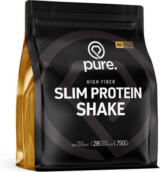 Pure. Slim Protein Shake - 750gr - Aardbei - Afslank Shake - Dieet ...