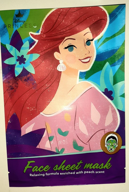 Disney Princess facial mask - relaxing tissuemask - kleine zeemeermin ...
