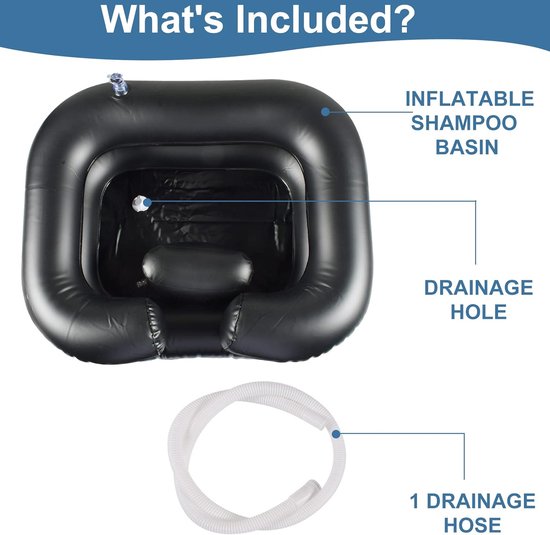 Haarwasbak - Haarwasbak opblaasbaar - Wasbak - Voor kappers - Mobiele wastafel -... | bol