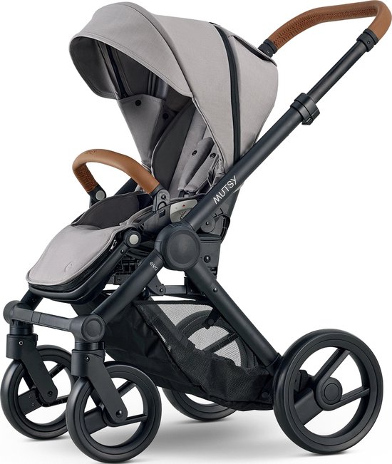 Mutsy Evo-kinderwagen | Beton | Zilveren frame | bol