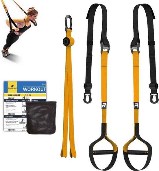 Sling Trainer Sling Trainer Set met deuranker instelbaar fitness thuis ...