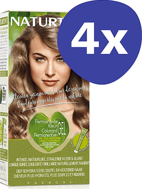 Naturtint Permanente Haarverf 8A As Blond (4x 210ml) | bol