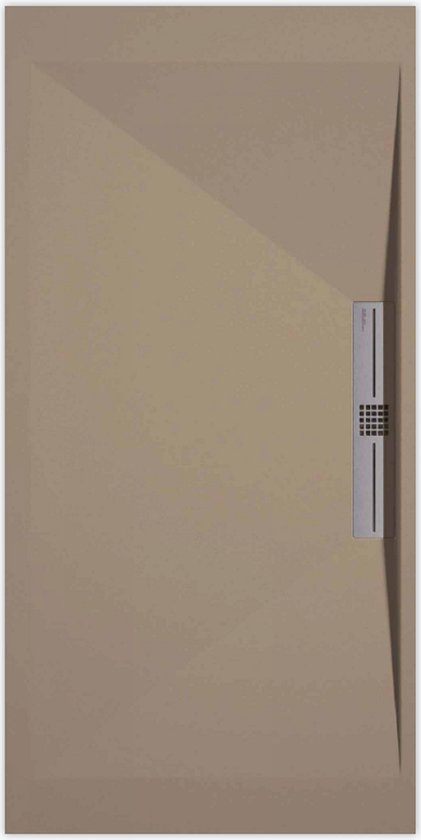 Sanifun douchebak Stone Side Moka Smooth 1000 x 700 S | bol