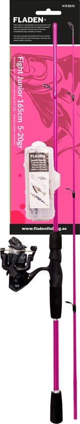 Fladen Fight Junior Spin Combo Blauw | Spinhengel | bol