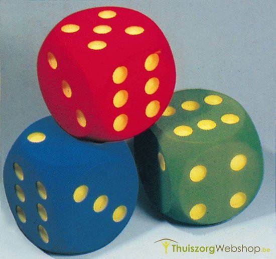 Reuze dobbelstenen : Set van 3 dobbelstenen | bol