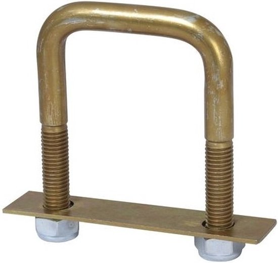 U-beugel met stropplaat - M12 - 100mm | bol