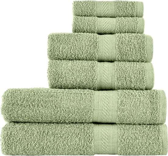 Luxe handdoekenset van katoen 6 Pieces | bol