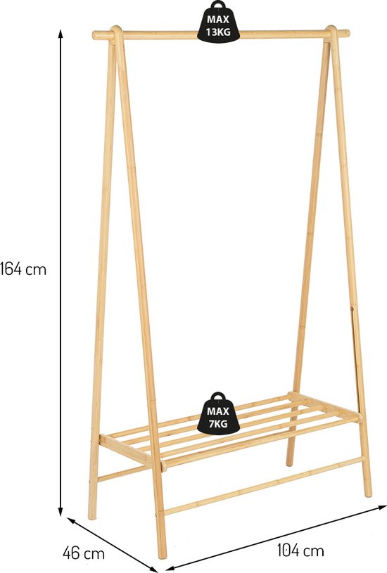 Kledingrek Rheta Bamboe | bol