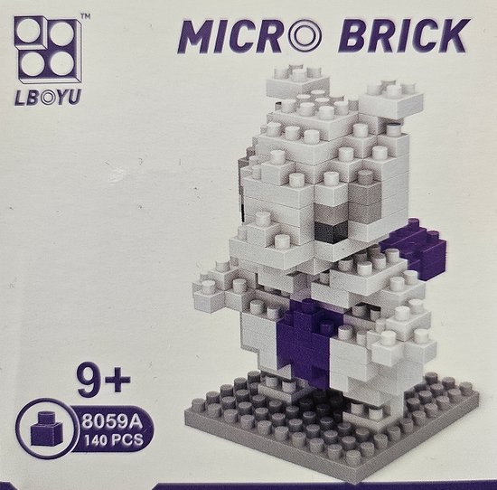 Micro Brick - Mewtwo - 140Pcs - Bouwen - Bouwspeelgoed | bol