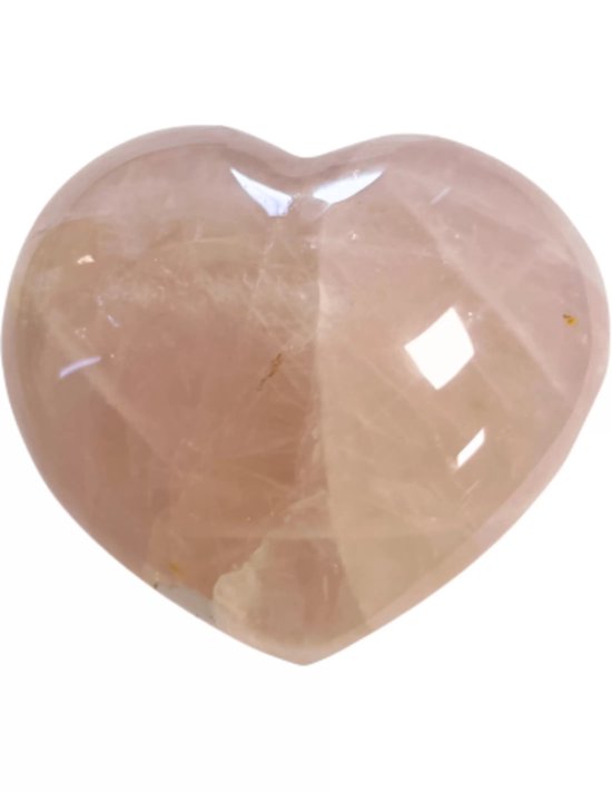 Roze kwarts edelsteen hart 250-300 gram | bol