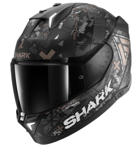 SHARK SKWAL i3 HELLCAT Mat Black Chrom Anthracite - Maat XL - Integraal ...