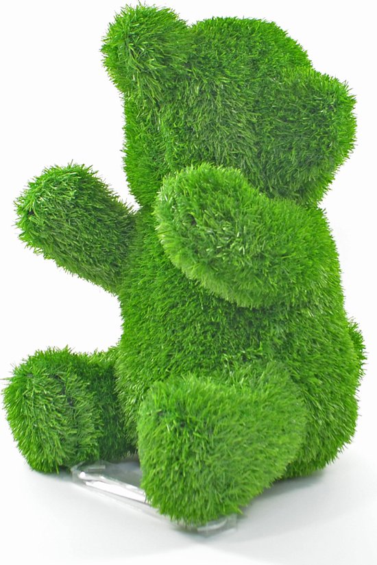 Tuinknuffel - beer van kunstgras -grasfiguur tuindecoratie gras ...